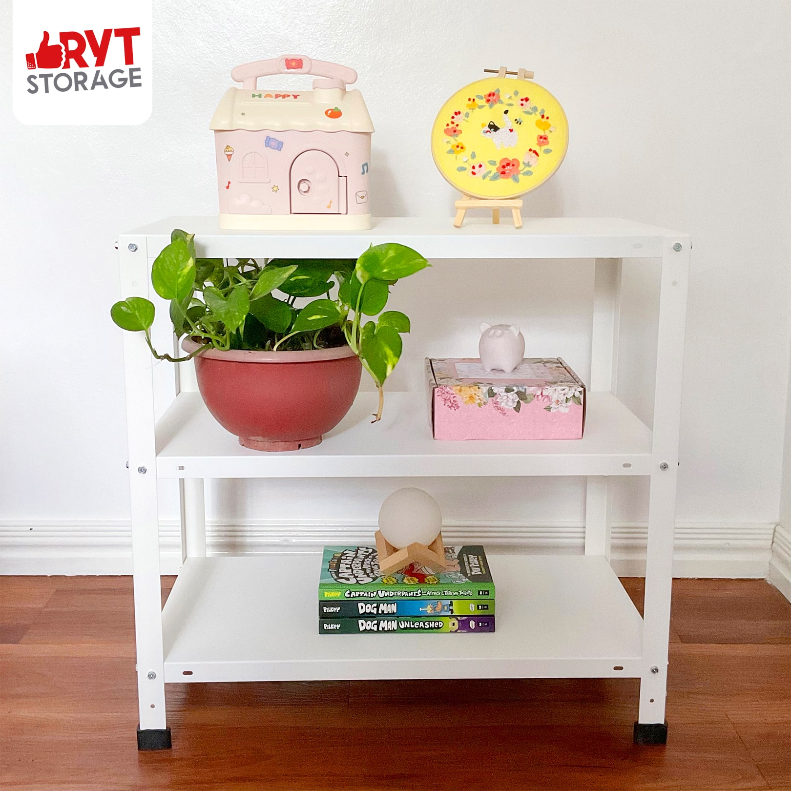 RYTStorage 23 Inches Multi-Purpose 3 Layer Steel Rack - Small Metal ...