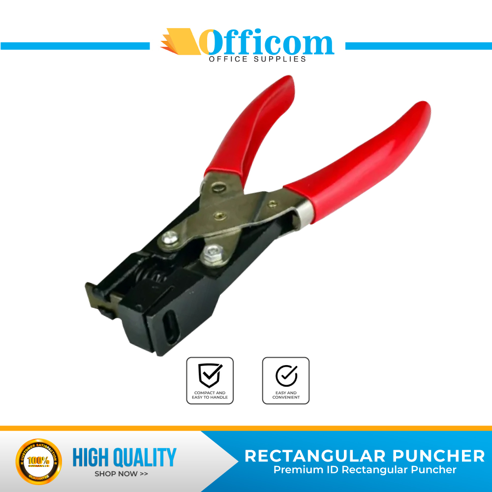 Officom Rectangular Oblong ID Puncher Heavy Duty Paper Cutter ...