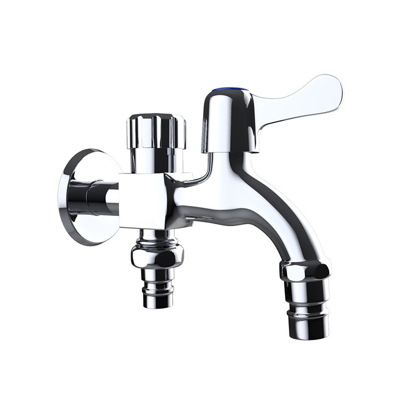 Double faucet washing machine Connect water pipes from 1 way to 2 ways ...