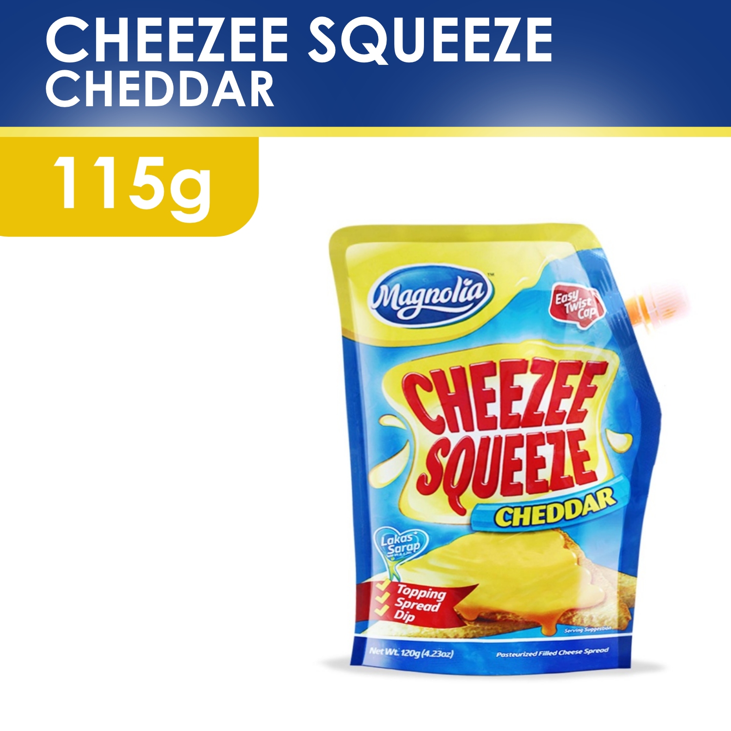 Magnolia Cheezee Squeeze Plain (115g) | Lazada PH