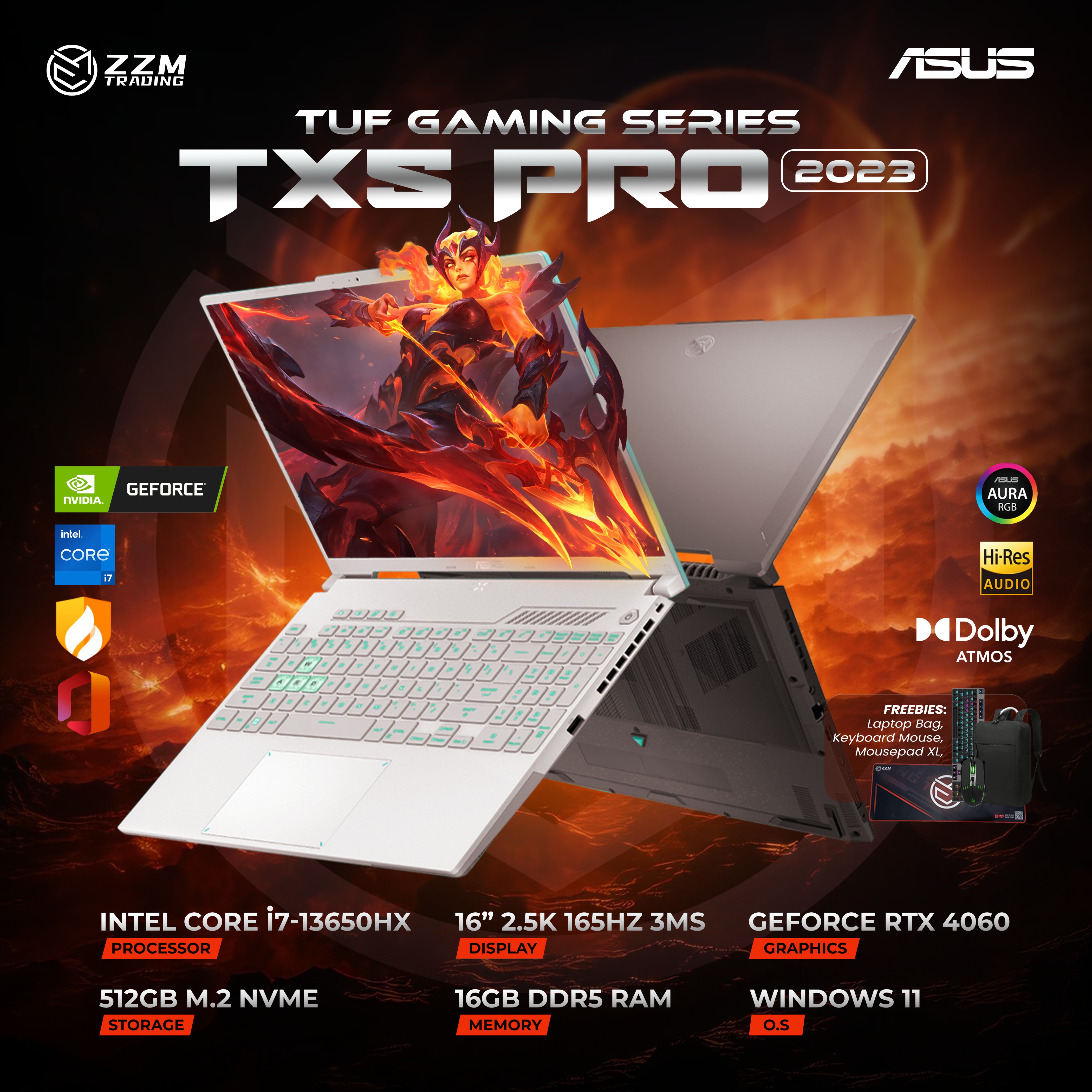 Asus TX5 Pro 2024 16" IPS 2.5K Res Core i9-14900HX RTX 4060 8GB | 16GB ...