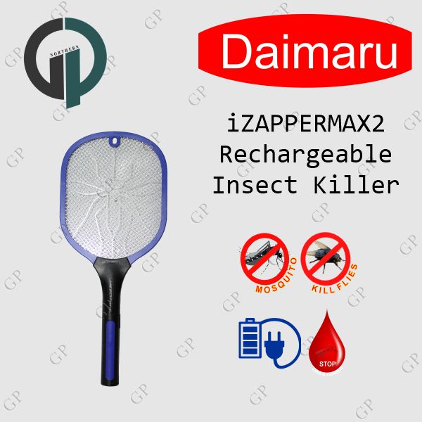 DAIMARU I-ZAPPERMAX2 RECHARGEABLE SWATTER INSECT KILLER ( Blue ...