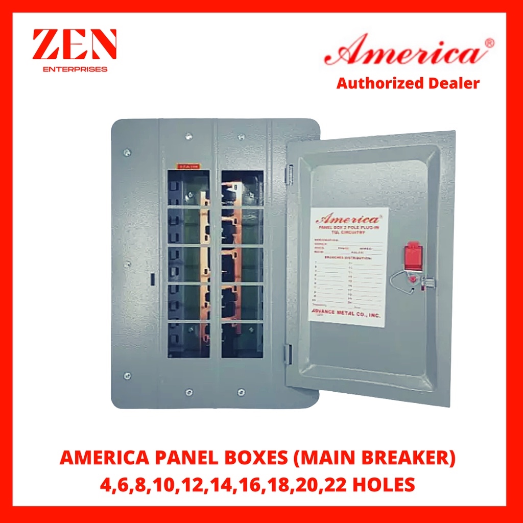 AMERICA PLUG IN Panel Board 4 6 8 10 12 14 16 18 20 Holes | Lazada PH
