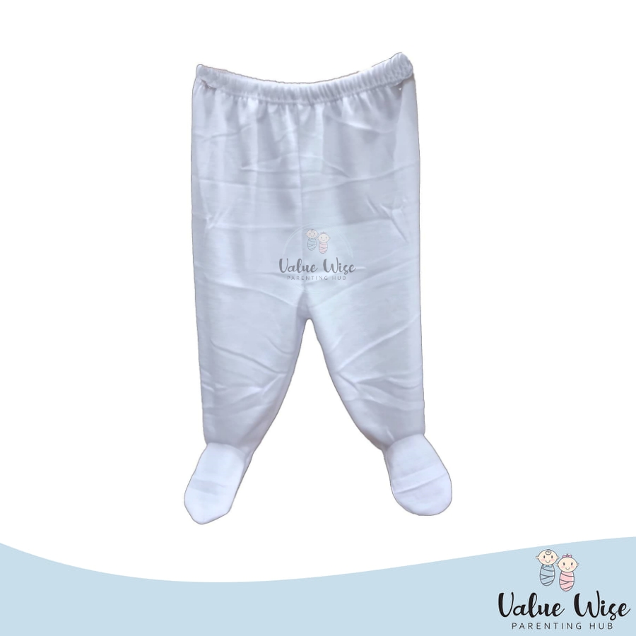 Oyako Baby 3 to 6m Pajama Footsie Frogpants Premium Cotton White Baby ...