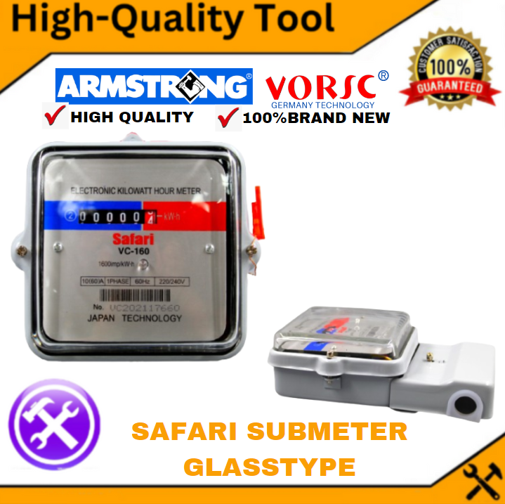 SUBMETER GLASS TYPE ELECTRIC METER | Lazada PH