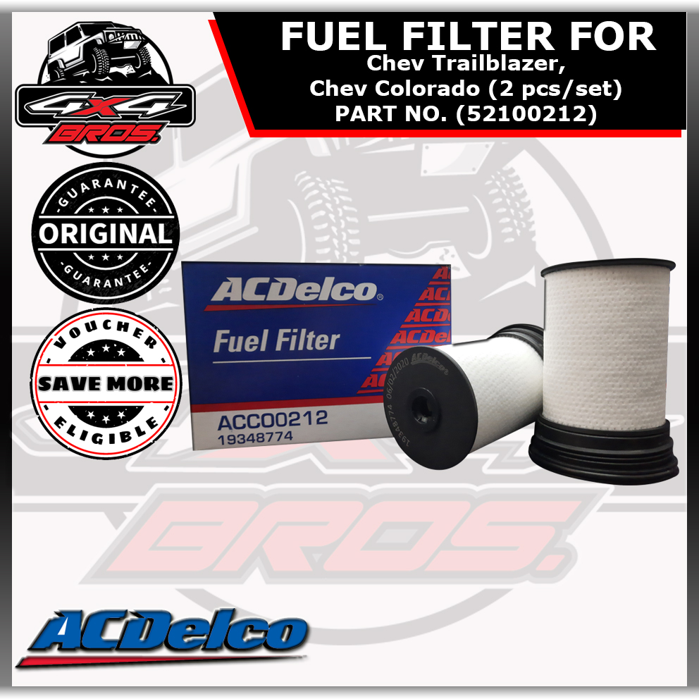 FUEL FILTER ACDELCO For Chev Trailblazer, Chev Colorado (2 pcs/set ...