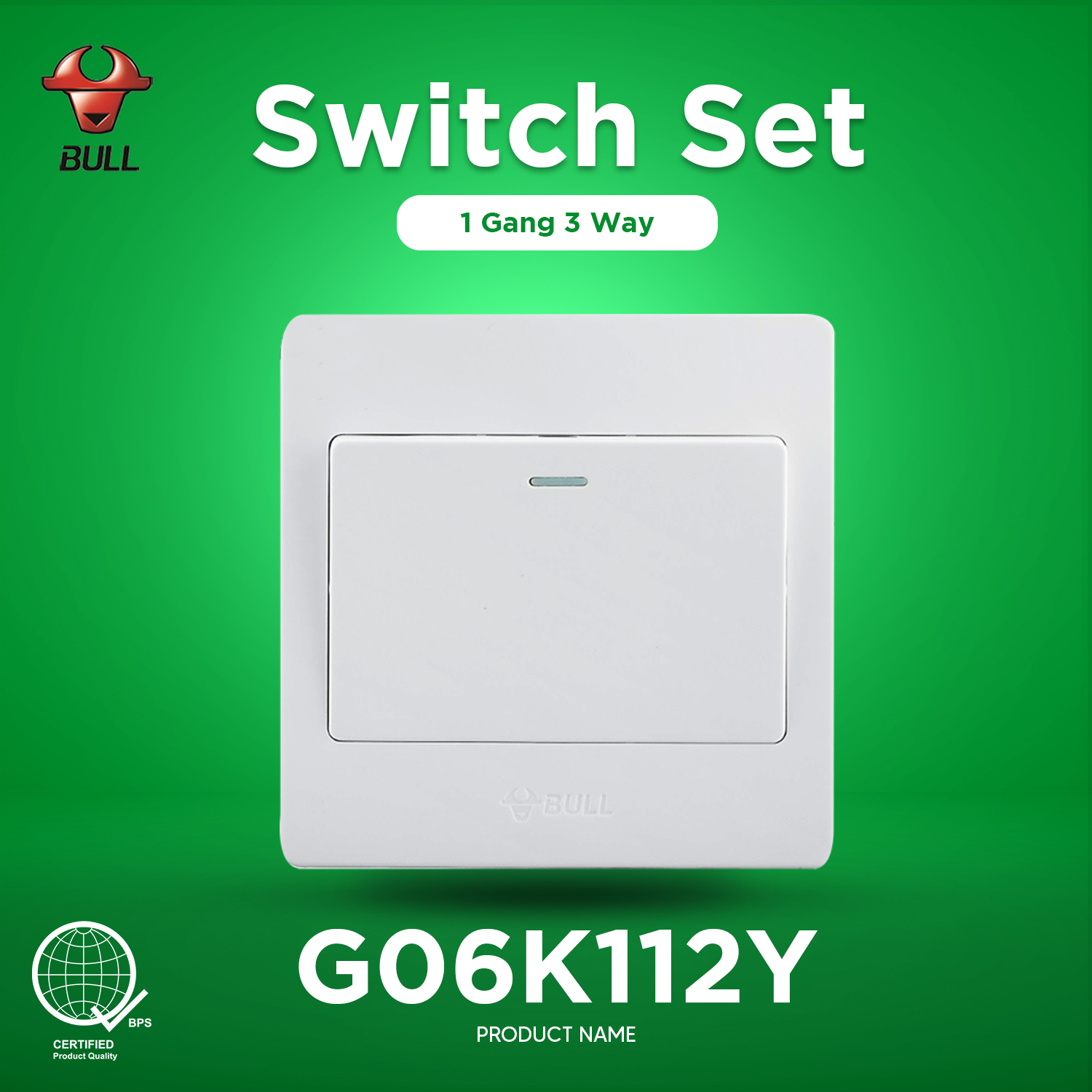 BULL 1 Gang 2 Way Wall Switch G06K112Y | Lazada PH