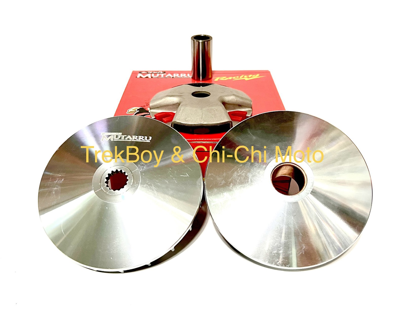 RACING PULLEY AND DRIVE FACE SET WITH BLACK PLATE 13.5 DEGREE (MIO I ...