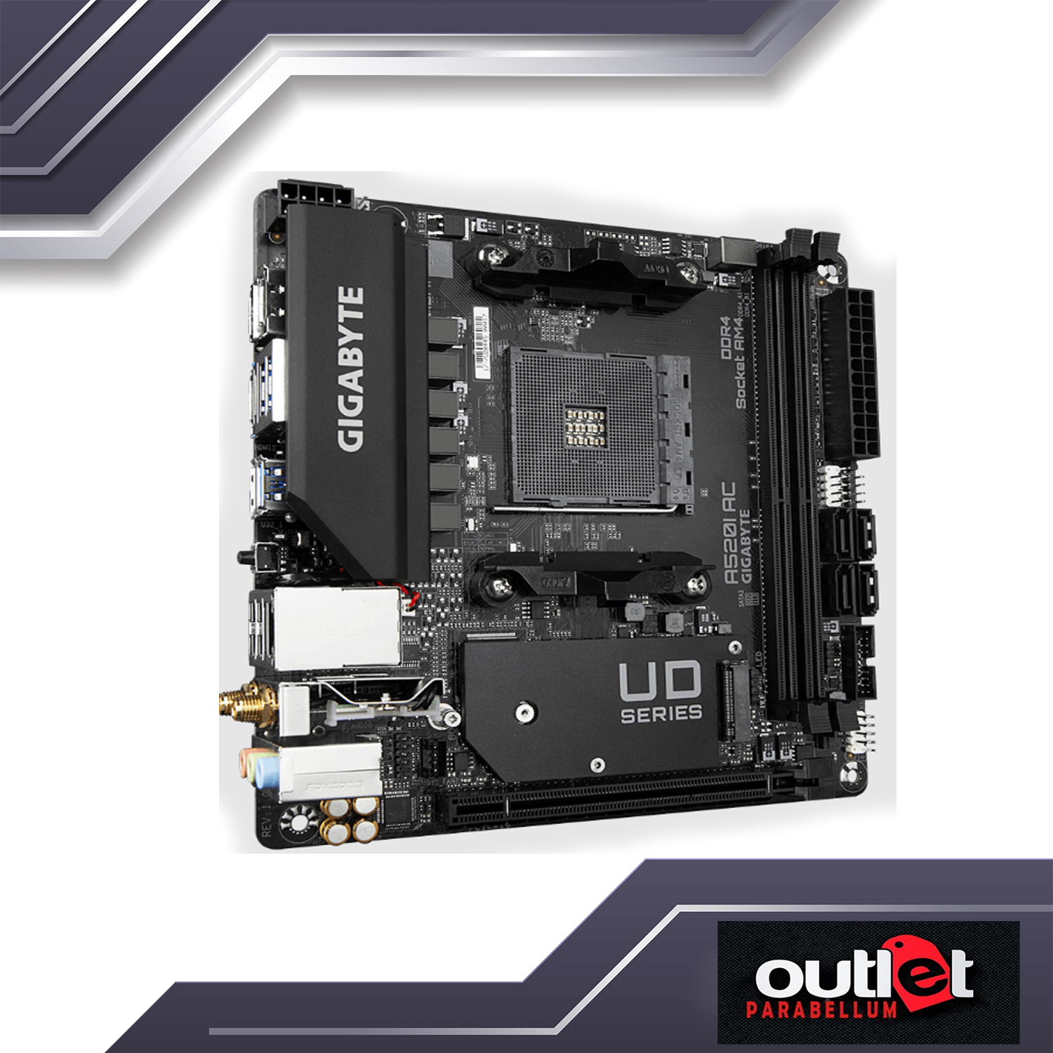 REFURBISHED GA-A520I-AC GIGABYTE AMD A520 MINI ITX 11AC WIFI, GIGBYTE ...