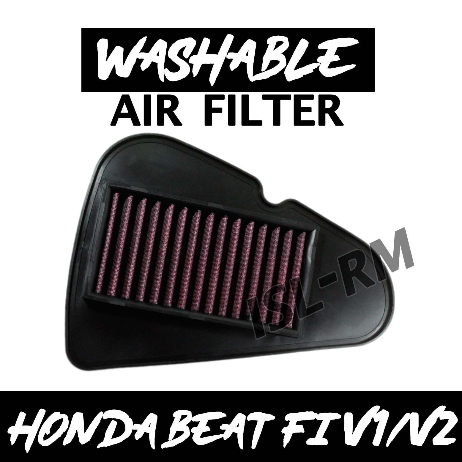 Honda Beat FI version 1 / version 2 Washable Air Filter *PLUG AND PLAY ...