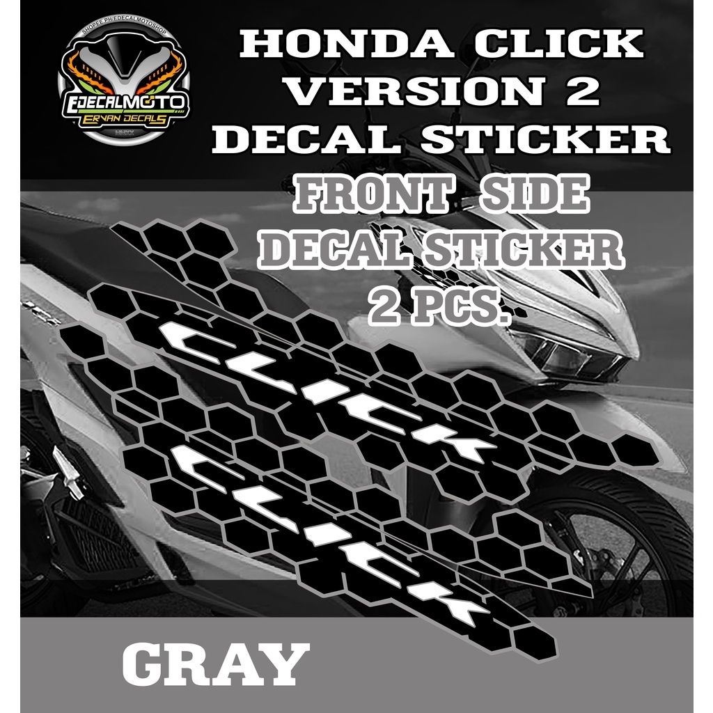 HONDA CLICK 125i \ 150i SIDE FAIRING VINYL DECAL STICKER BEEHIVE ...
