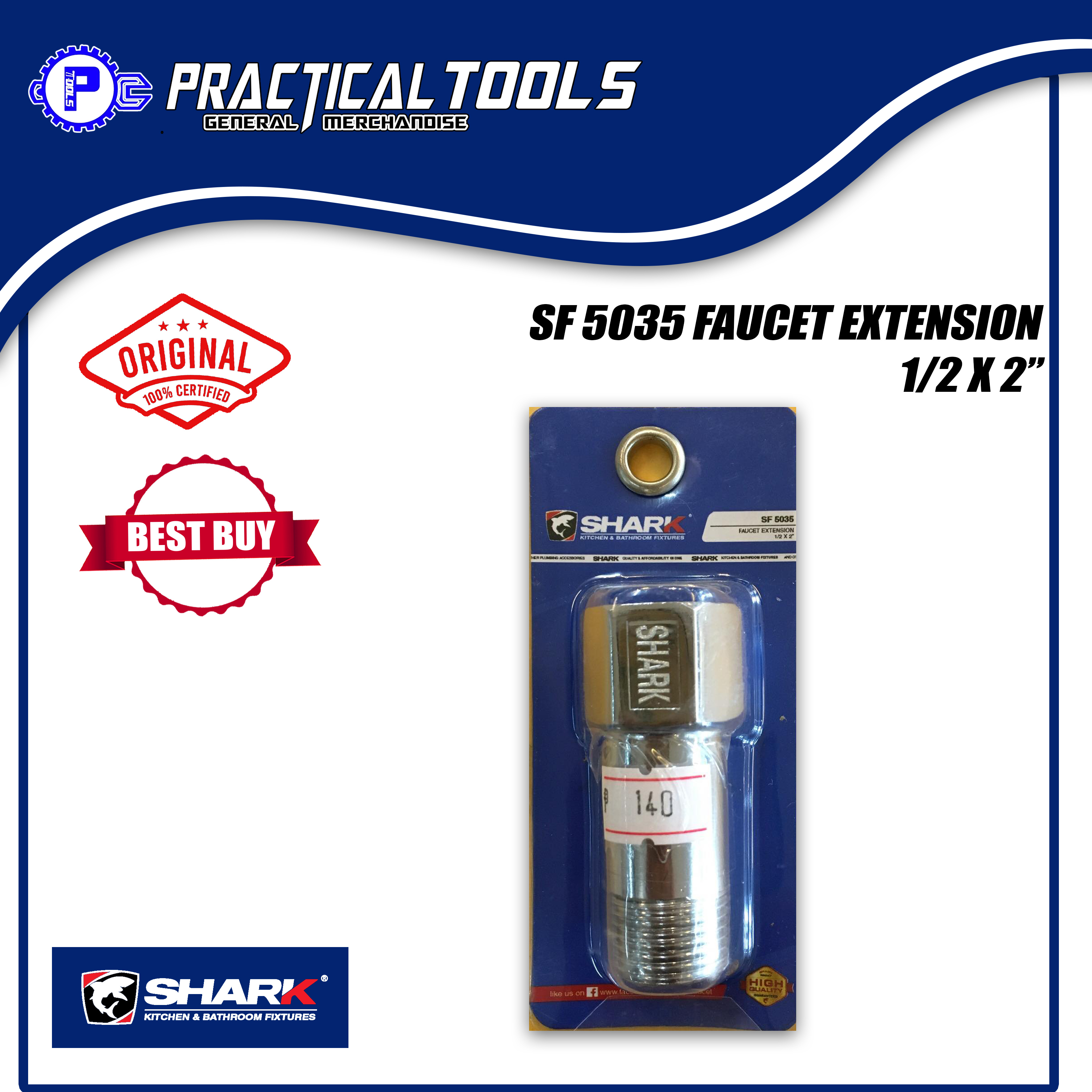 SHARK SF5035 FAUCET EXTENSION 1/2" X 2" | Lazada PH
