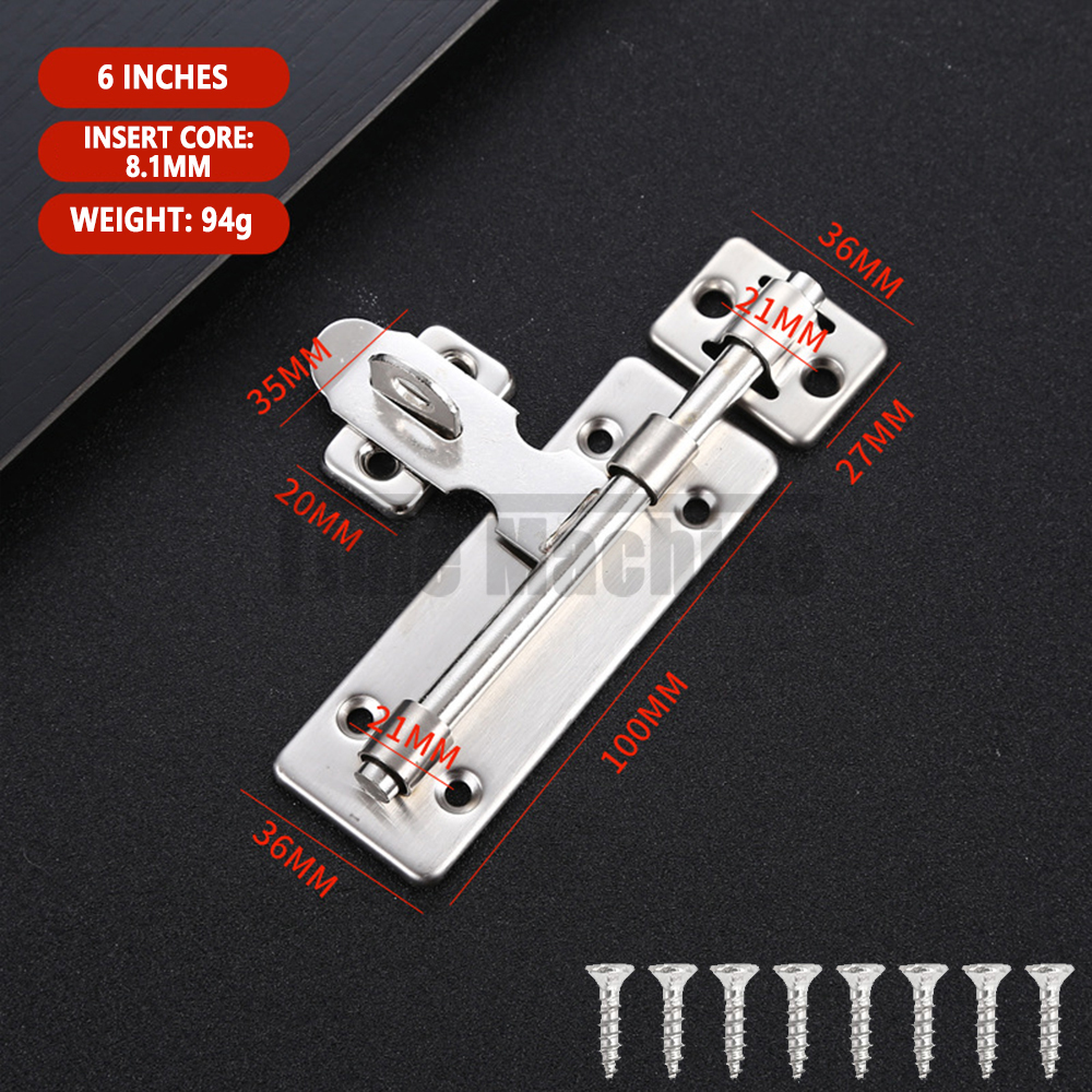 Security And Anti-Theft Door Latch Lock Stainless Steel Left/Right ...