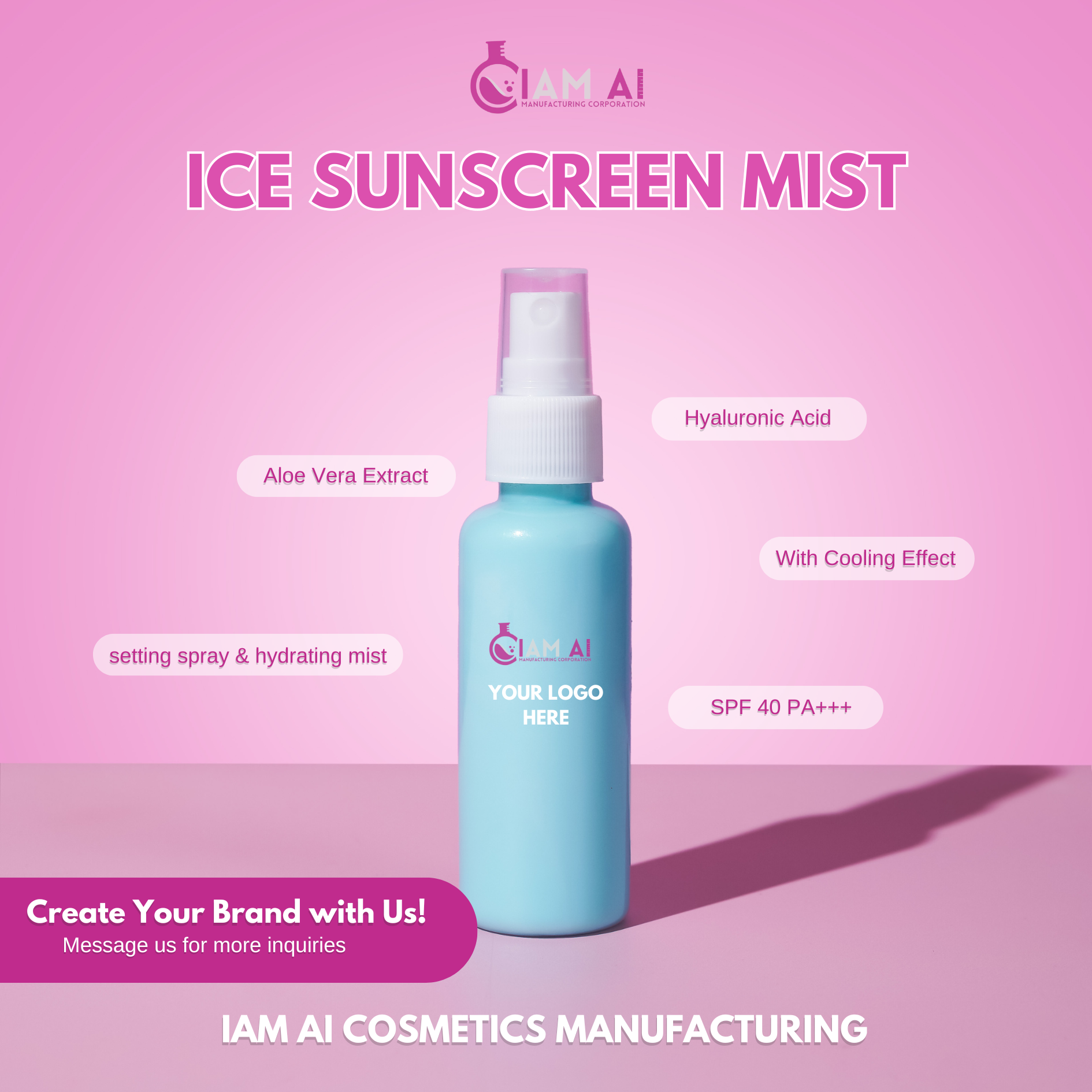 Ice Sunscreen Mist SPF 40 PA+++ 60ml - Open for Rebranding | Lazada PH