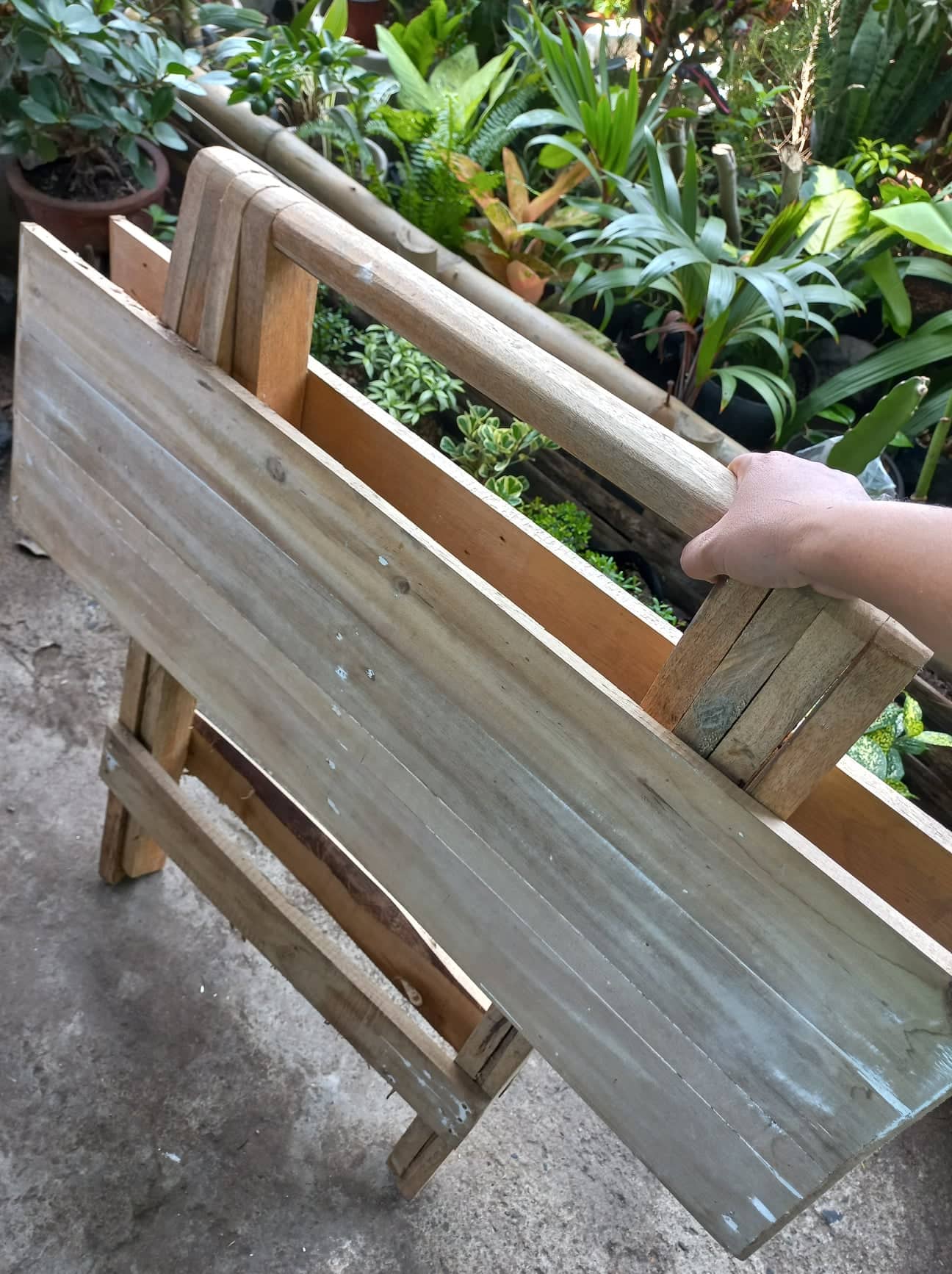 TABLE WOODEN FOLDABLE TABLE WOODEN FOLDING TABLE DINNING TABLE OR ...