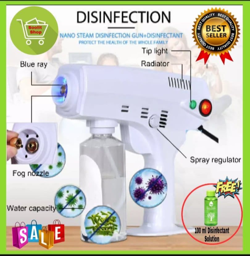 Soolit Fogging Disinfectant Machine Portable BlueRay Fog Machine Anion ...