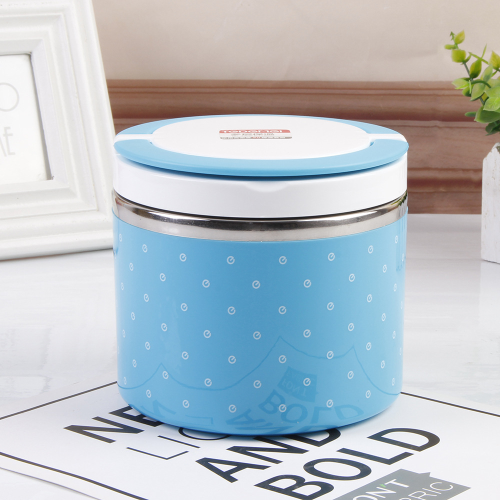 korean Style Lunch Box 2 Layer Portable Stainless Steel Leakproof Lunch ...