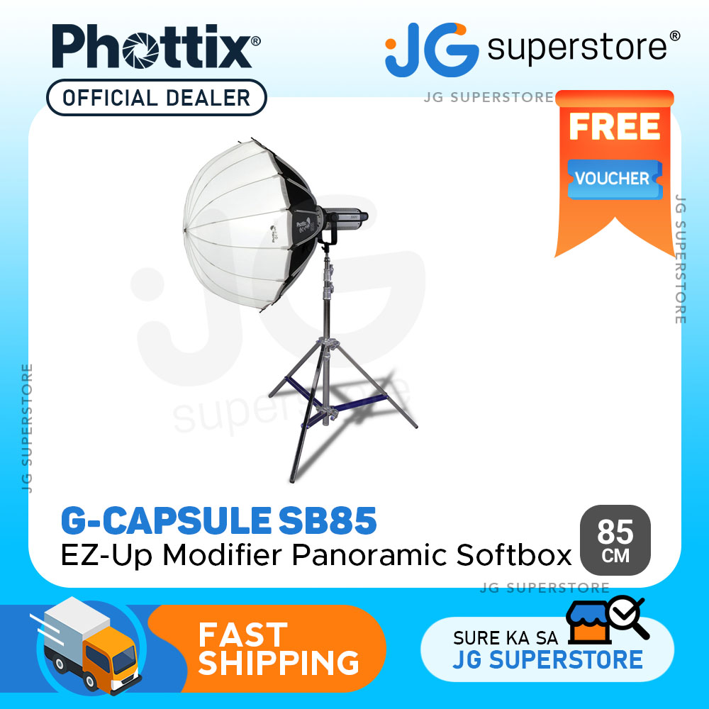 Phottix G-Capsule 65cm / 85cm EZ-Up Modifier Panoramic Softbox with One ...