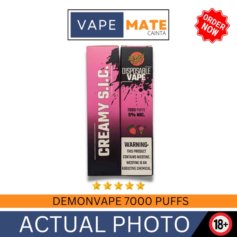 DEMONVAPE DISPOSABLE 7000 PUFFS 5% dispo | Lazada PH