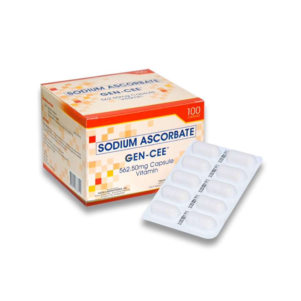 Gen-Cee Vitamin C (Sodium Ascorbate) 100 Capsules | Lazada PH