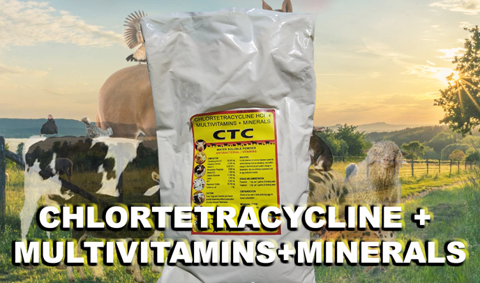 CTC CHLORTETRACYCLINE HCI + MULTIVITAMINS + MINERALS ( SAME AS VETRACIN) | Lazada PH