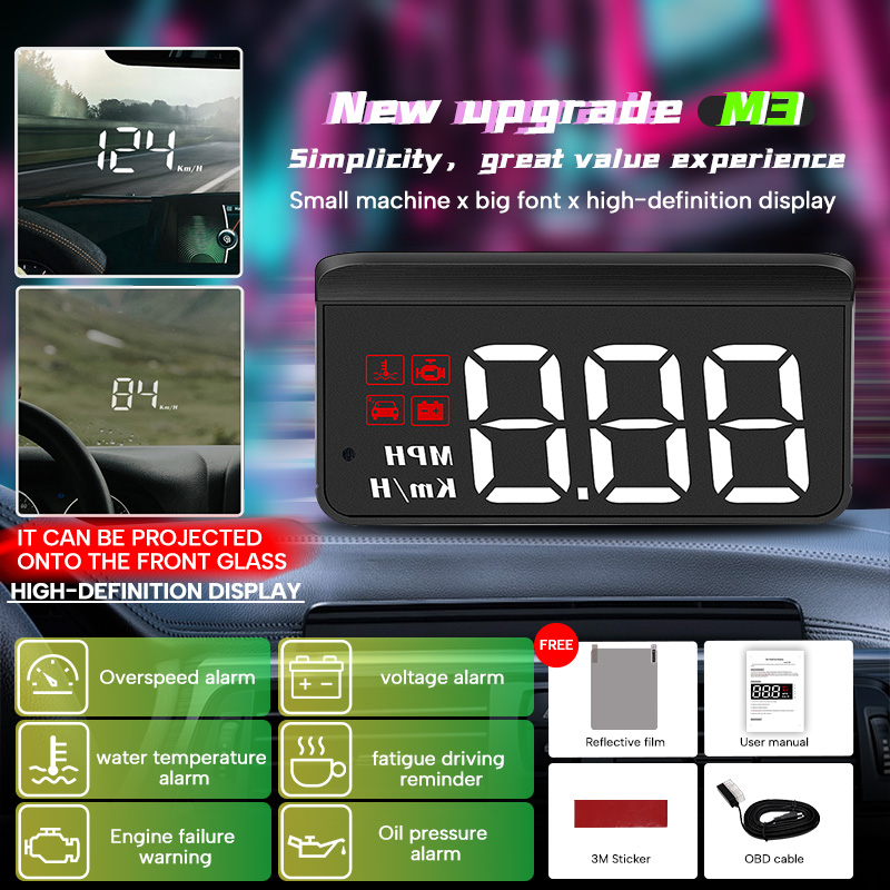 Head Up Display Speed Projector Car HUD Head Up Display - Windshield ...