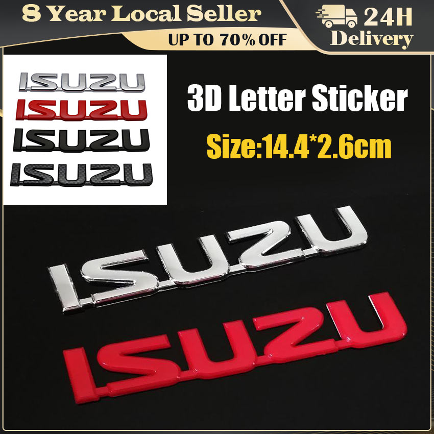 ️【Same Day Delivery】 ISUZU Original Letter Logo Car Sticker for ISUZU D ...