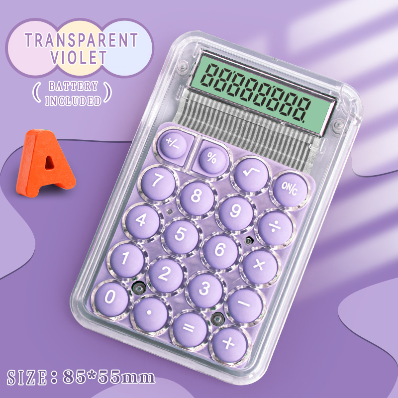 Mini Cute Calculator Kawaii Calculator Transparent Calculator Portable ...