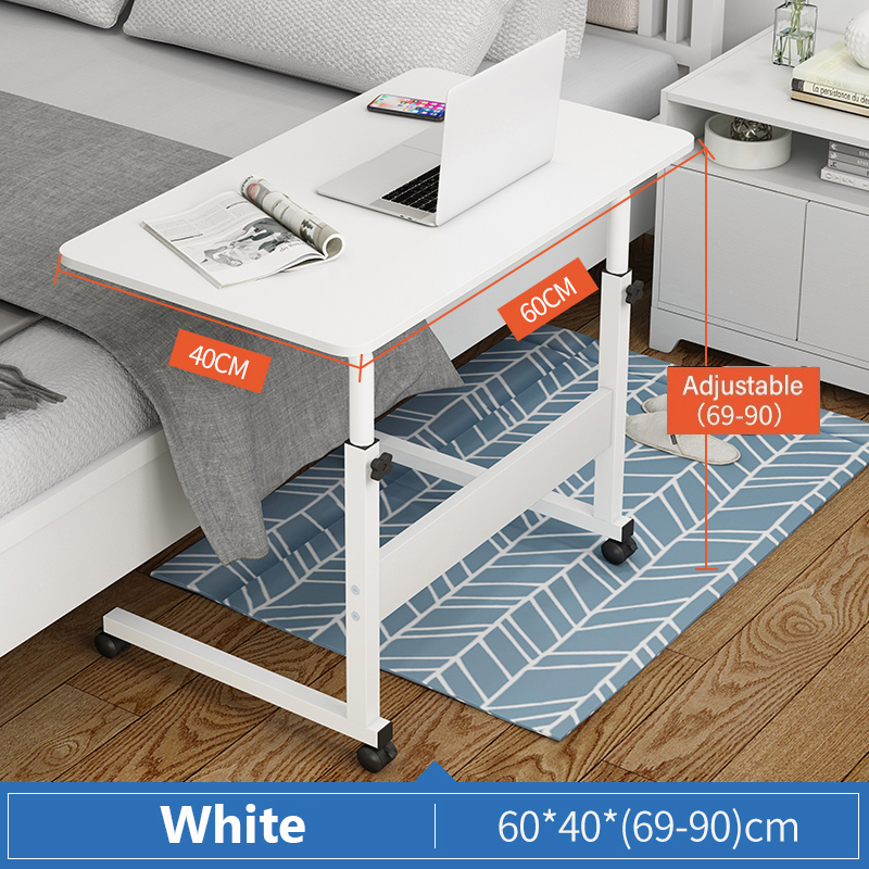 [Movable] [Adjustable Height]Bedside Table With Wheels Multifunctional ...