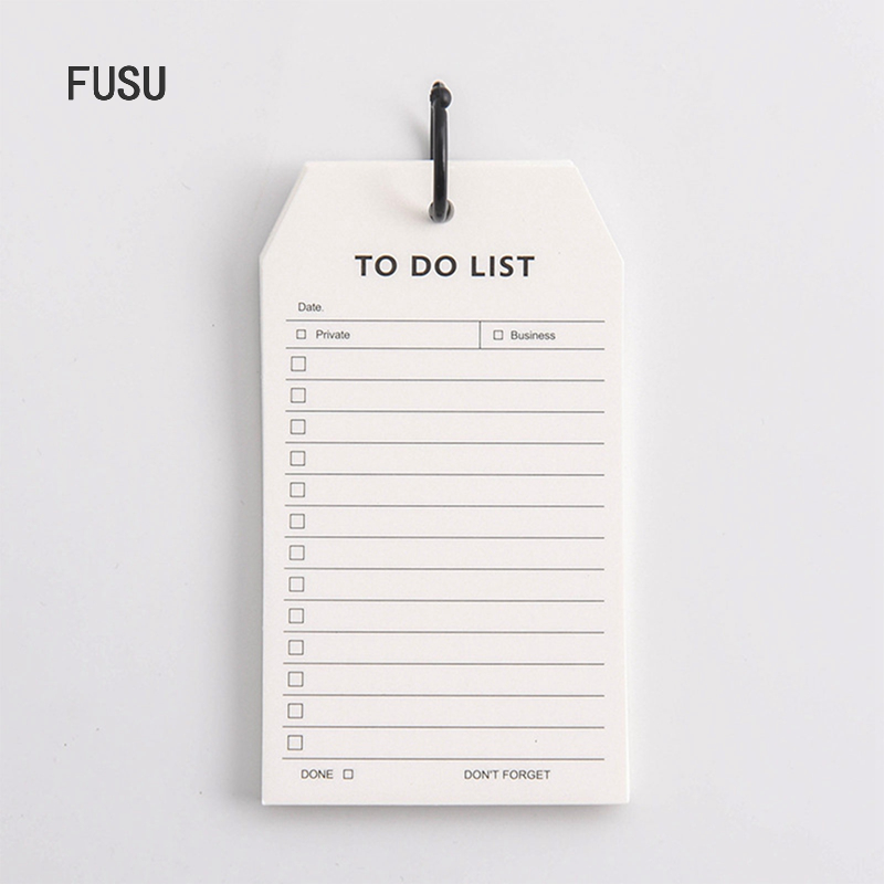 Minimalist Daily Schedule Planner Memo Pad 52 Sheets To Do List Check ...