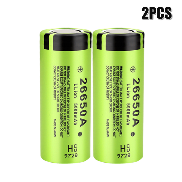 Panasonic 26650A 26650 3.7V 5000mAh Lithium Rechargeable battery For ...