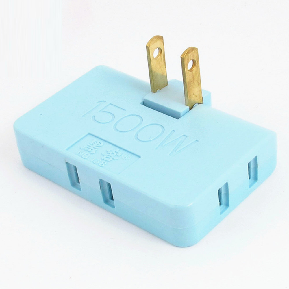 Rotatable Socket 3 Outlet Wall Adapter 180 Degree Multi Plug Converter ...