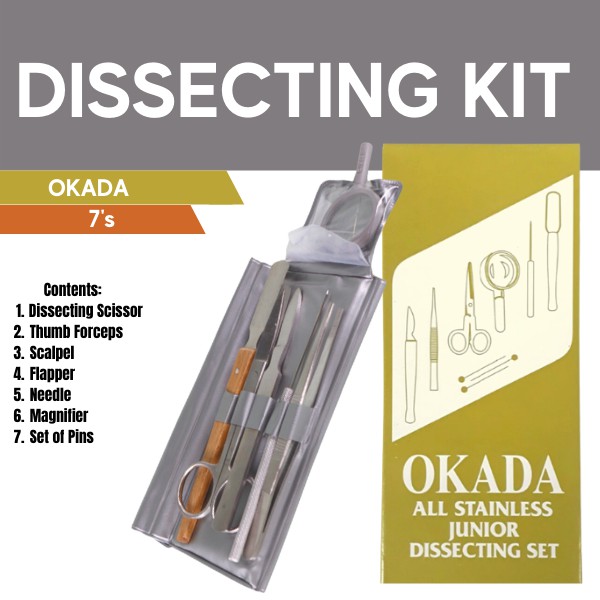 OKADA ALL STAINLESS JUNIOR DISSECTING SET | Lazada PH