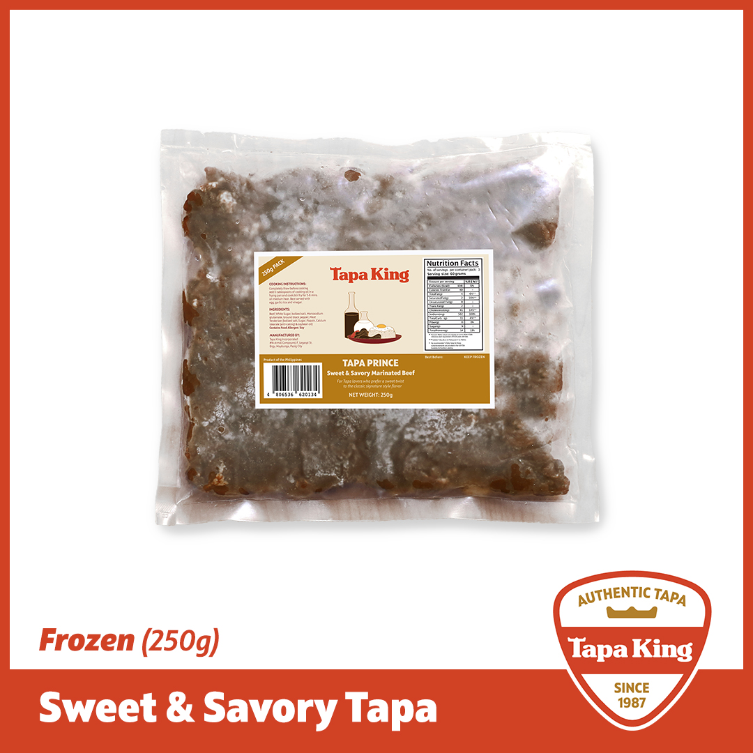 Tapa King Sweet & Savory Beef Tapa - Tapa Prince 250g | Lazada PH