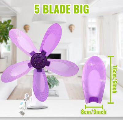 Big Size clip fan 5 blades Portable Electric Mini Clip Fan Brand ...