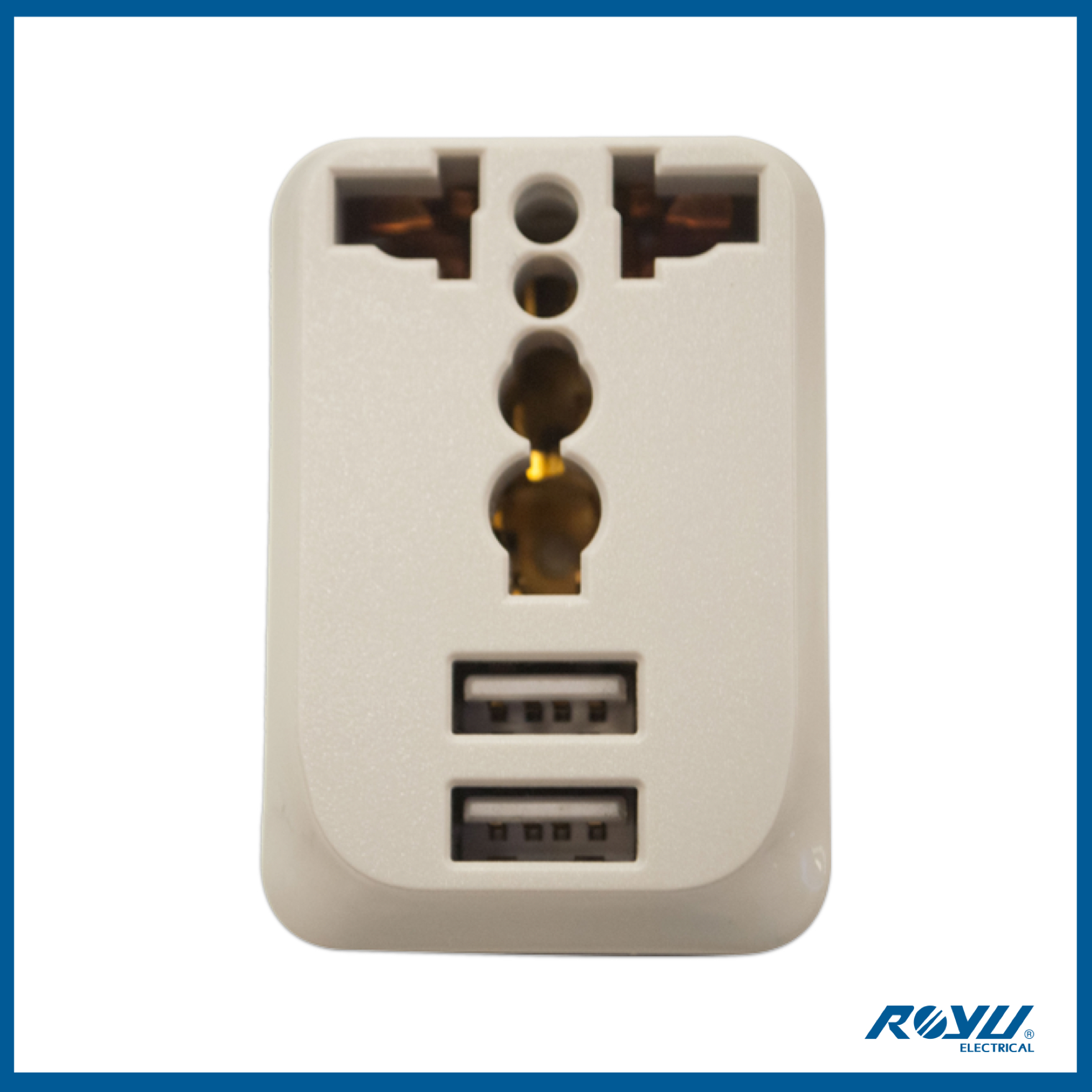 Royu Universal Adapter w/ 2 USB Charger - REDPL125 | Lazada PH