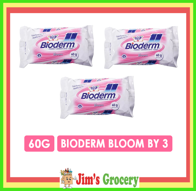 JIMS BIODERM FAMILY GERMICIDAL SOAP BLOOM (PINK) 60G (BY 3) | Lazada PH