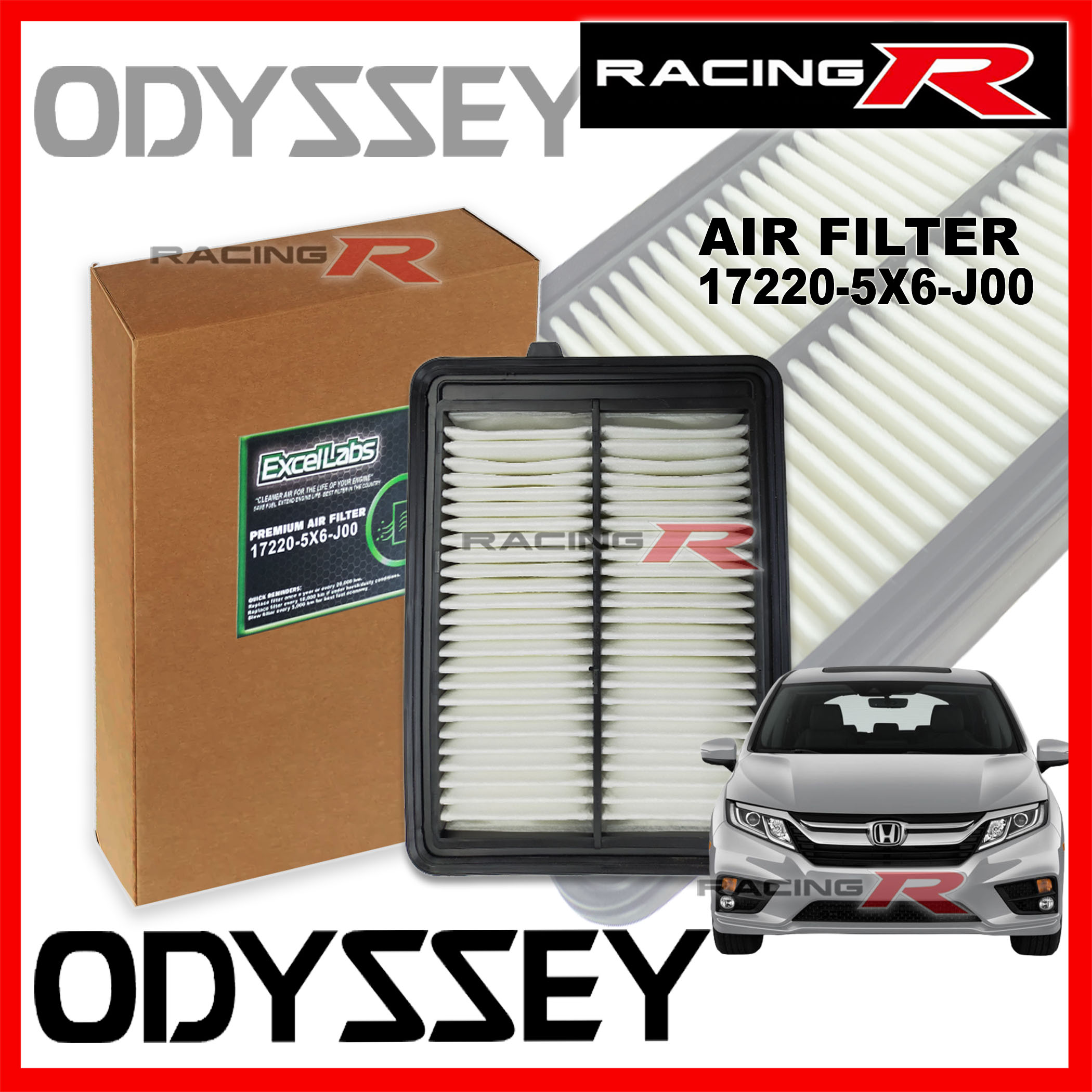 AIR FILTER (17220-5X6-J00) for Honda Odyssey 2015 - 2020 | Lazada PH