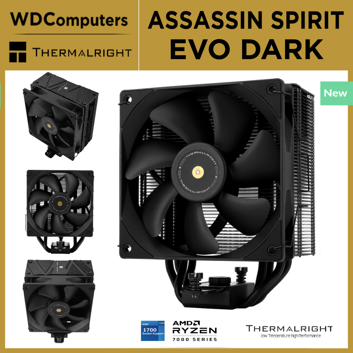 THERMALRIGHT Assassin Spirit 120 EVO Dark AS120 EVO DARK CPU Air Cooler ...