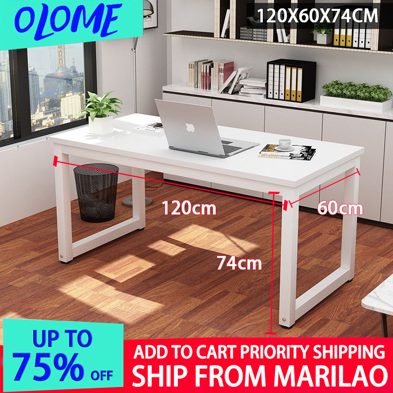 olome Wooden Durable Computer Desk Laptop Table for Home Office Working ...