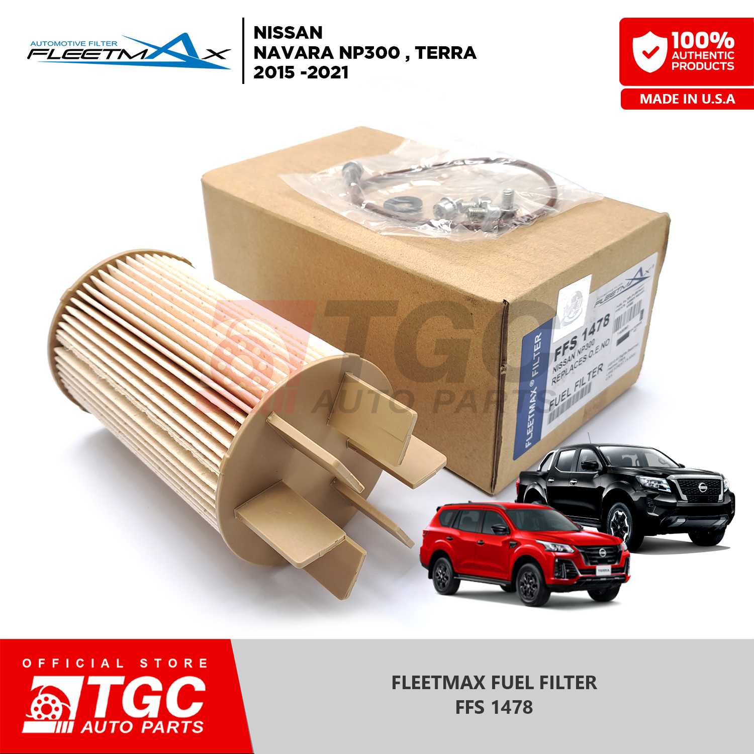 Fleetmax Fuel Filter / Fuel Cleaner NISSAN NAVARA NP300 , TERRA 2015 ...