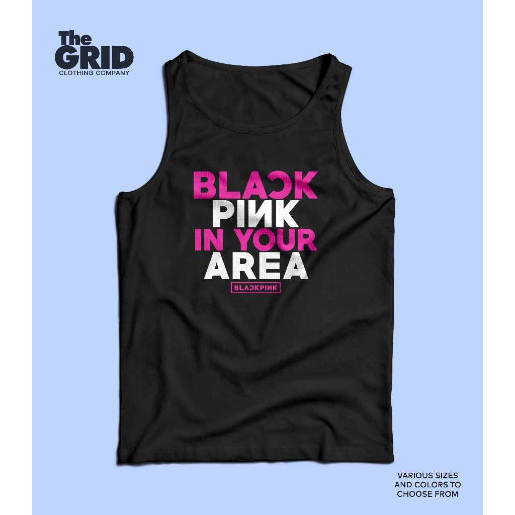 Blackpink Born Pink and Blackpink In Your Area Sando Tank Top Singlet ...
