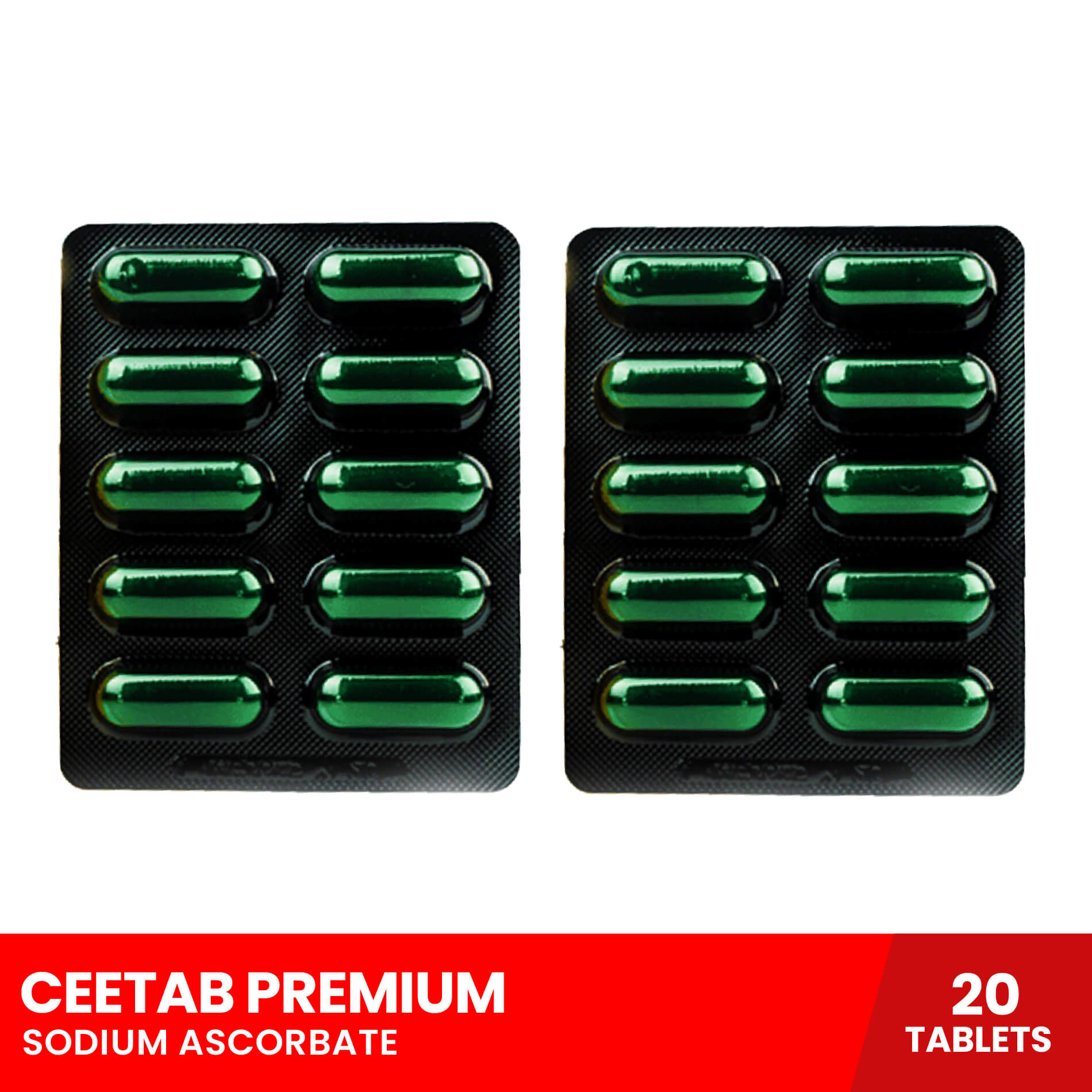 UNITED HOME CEETAB Premium Sodium Ascorbate x 20 tablets (Non-Acidic ...