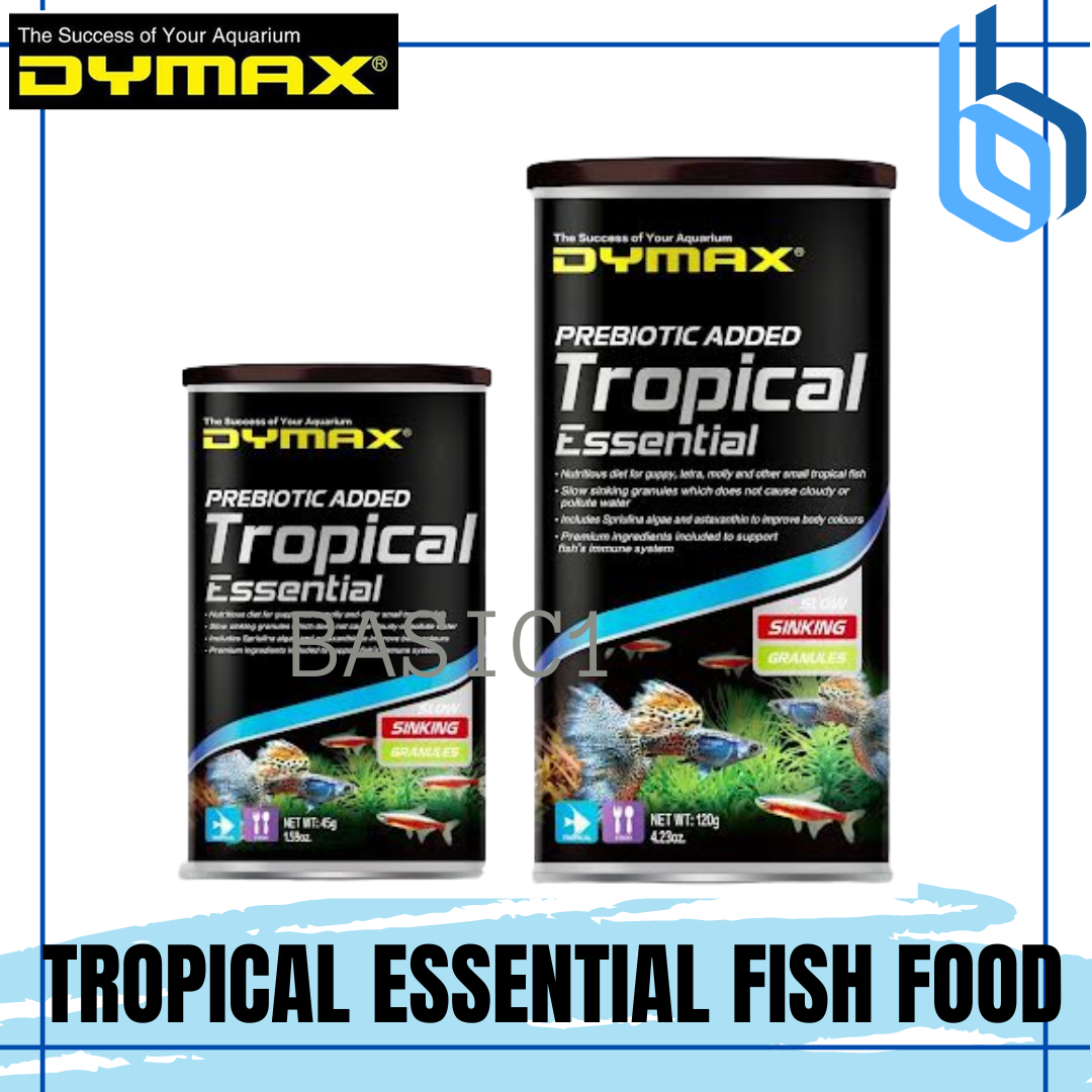 Dymax Tropical Essential Fish Food Granules 45g or 120g | Lazada PH