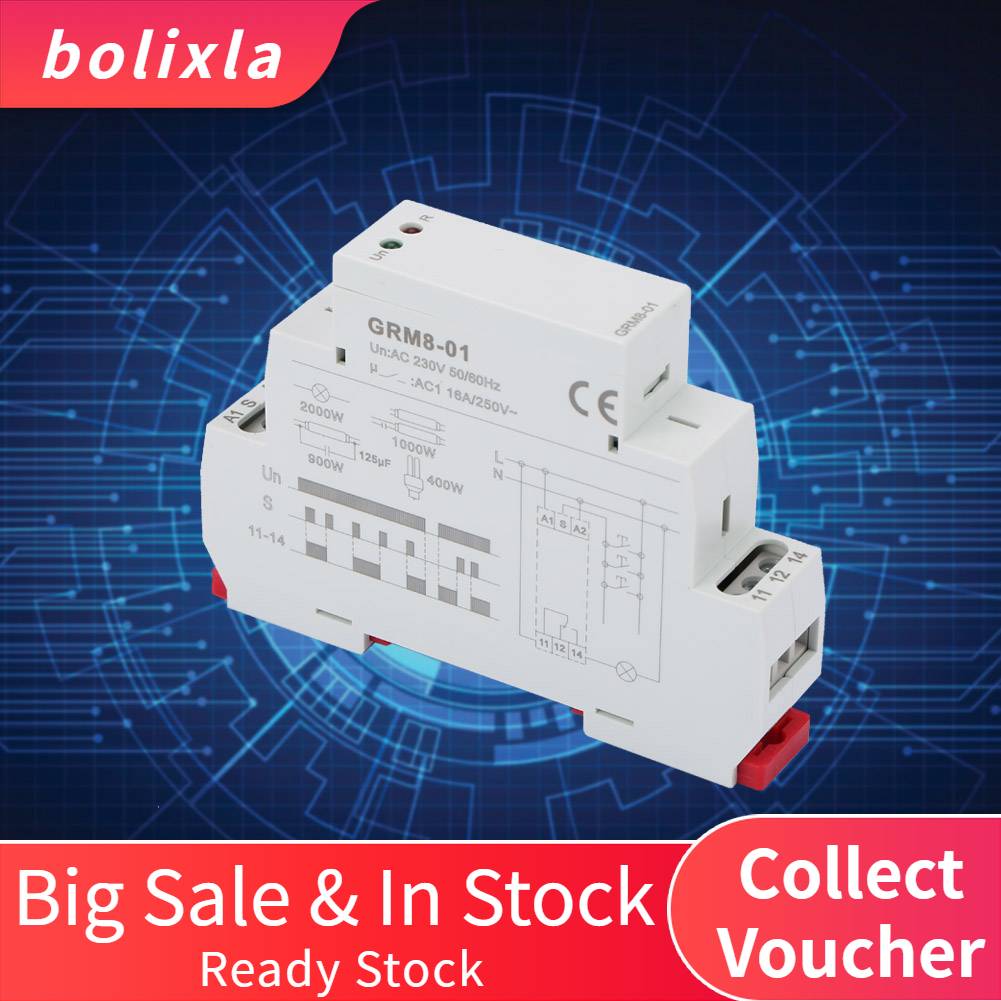 GRM8-01 Electronic Impulse Relay Latching Relay Memory Relay Impulse ...