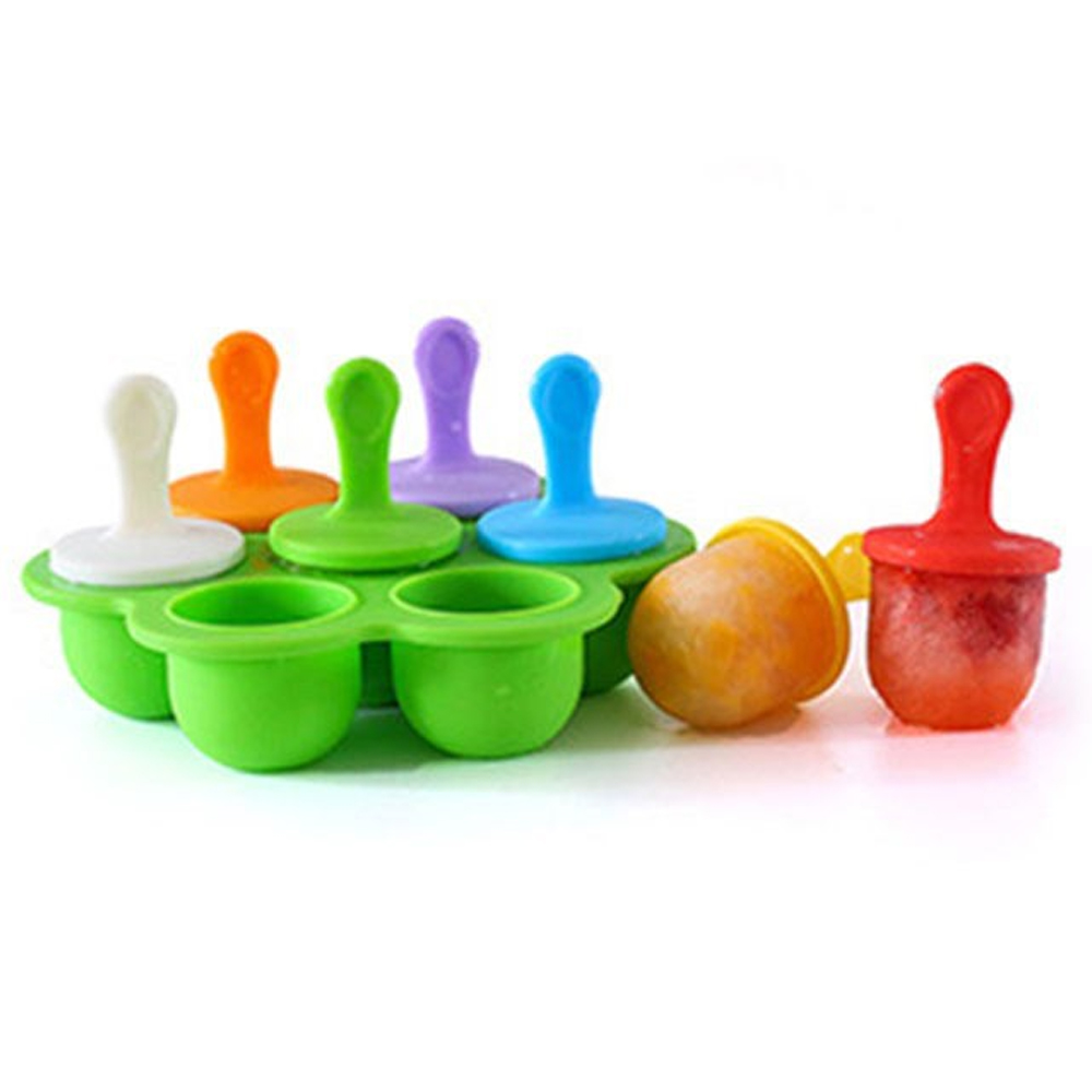 Babies DIY Ice Cream Maker Baby Popsicle Molds Mini Ice Pop Maker for ...