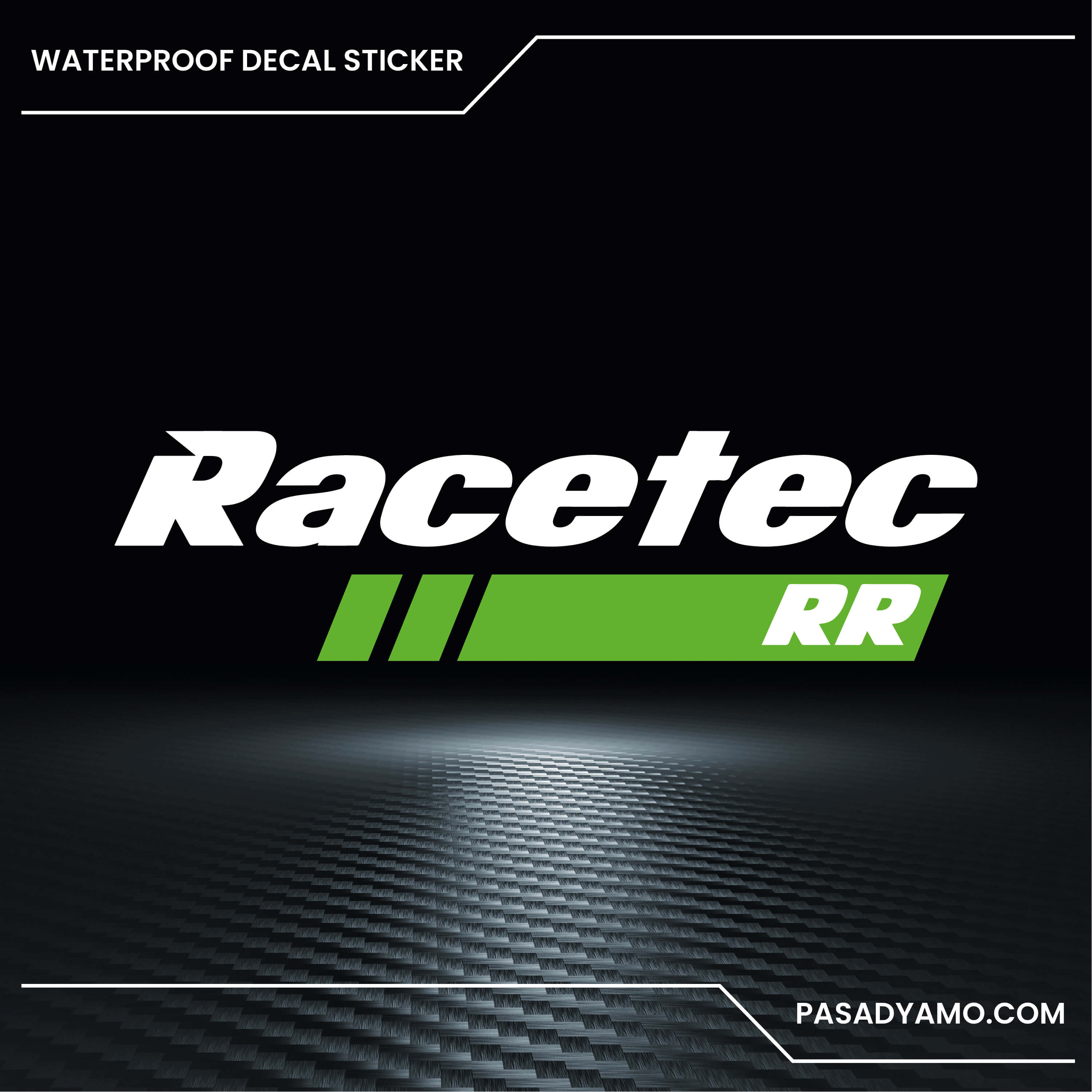 Racetec RR Logo Decal Sticker for Cars Motorcycles 3 x 10 inches ...