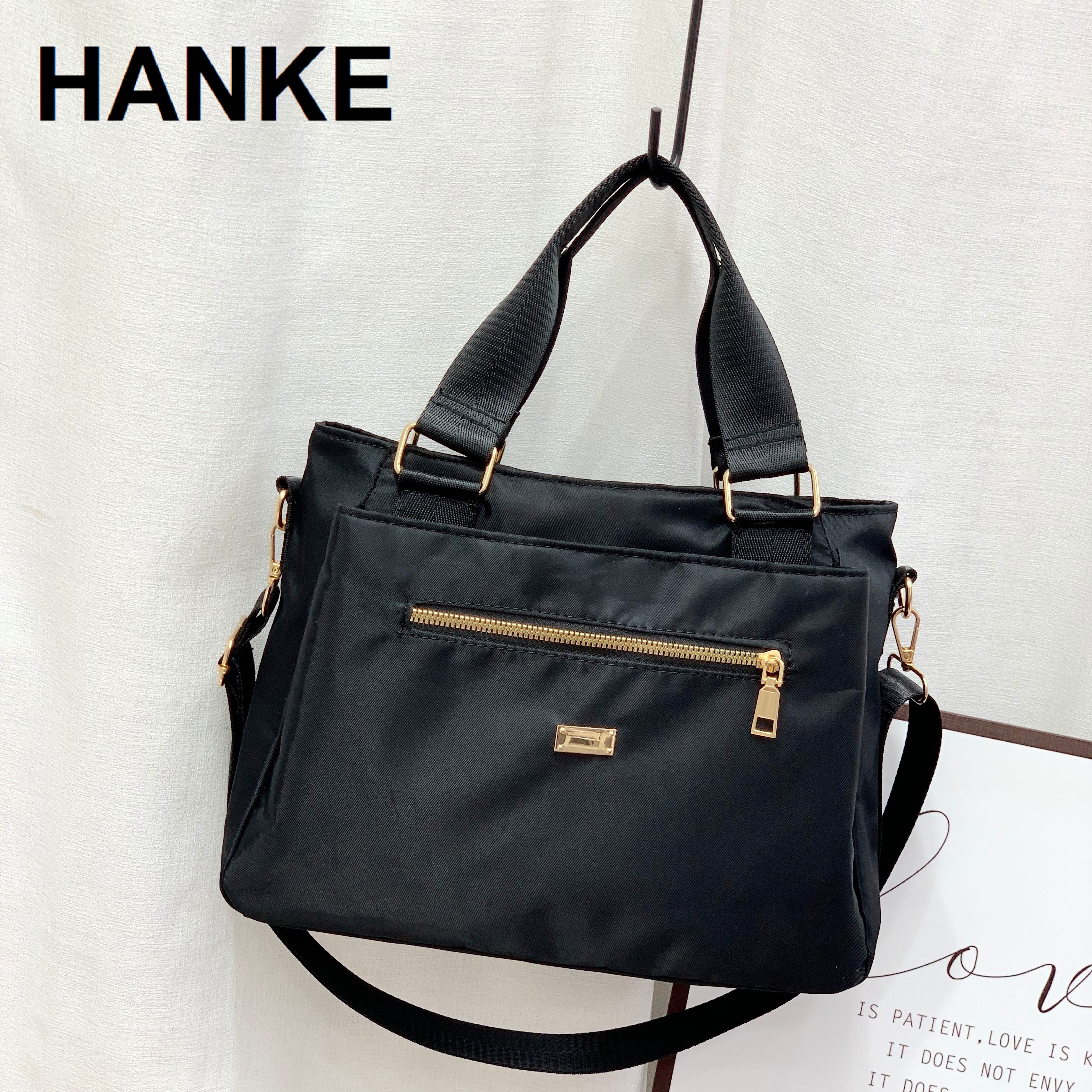 HANKE Women Sling Multiple Compartment Nylon Quality Shoulder Sling Bag ...
