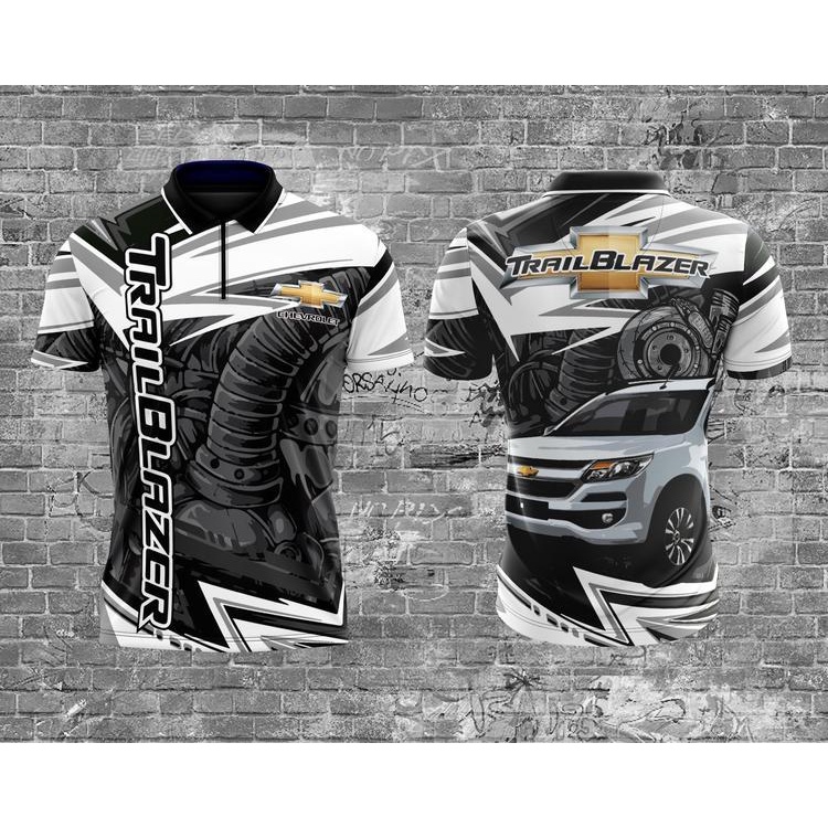 Chevrolet Trailblazer Car Full Sublimation Polo Shirt with Zipper ...