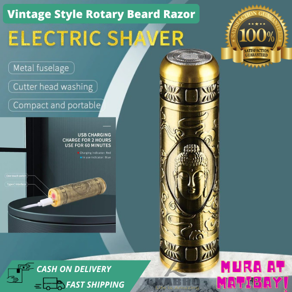 KABRO Vintage Style Rotary Beard Razor | Lazada PH